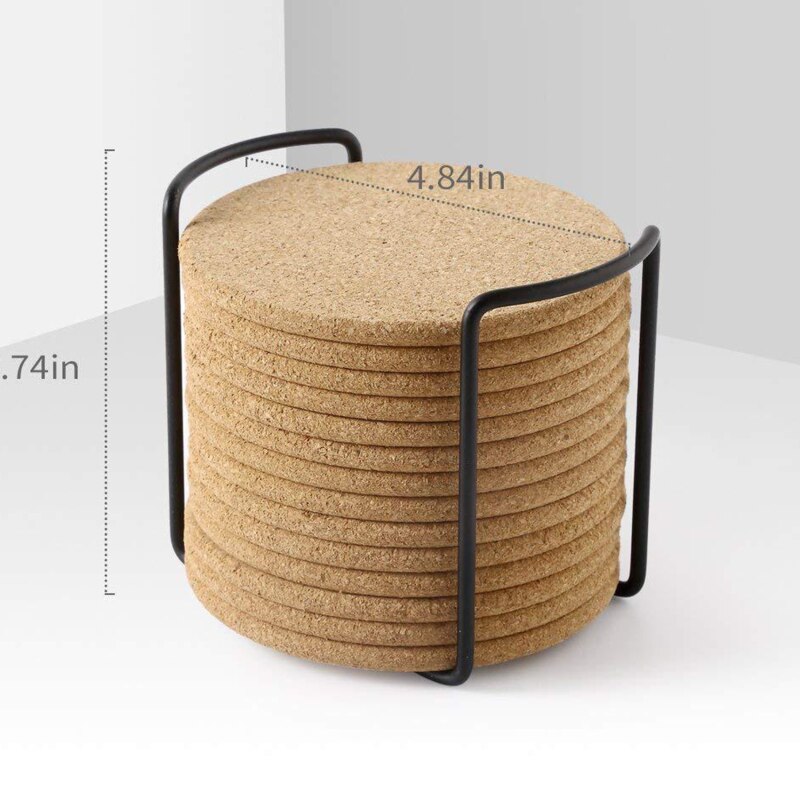 Sous-verres en liège Pour Boissons Avec Support Mé... – Grandado