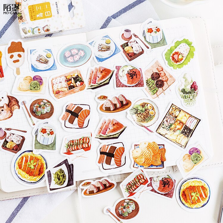 46Pcs/box Lovely Meal Food Stickers Diary Journal ... – Vicedeal
