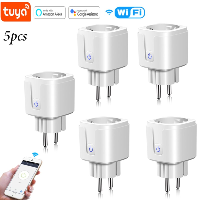 Smart WiFi plug adapter 16A remote voice control p... – Vicedeal