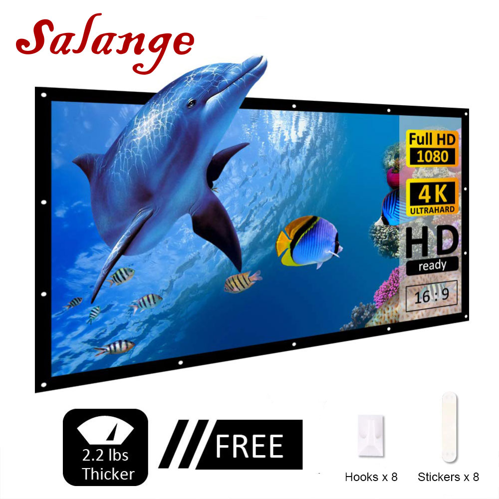 Salange Outdoor Simple Portable Screen 16:9 Travel... – Grandado