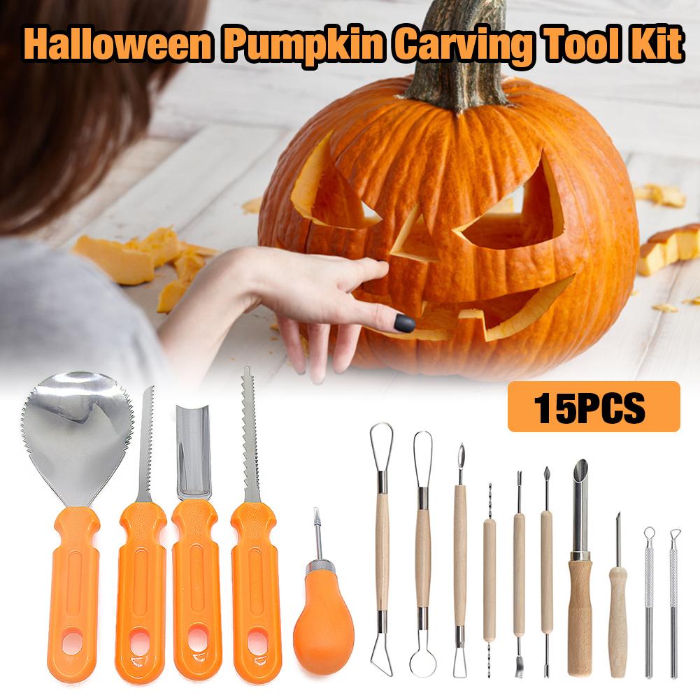 15PCS Halloween Pumpkin Carving Tool Kit For Hallo... – Vicedeal