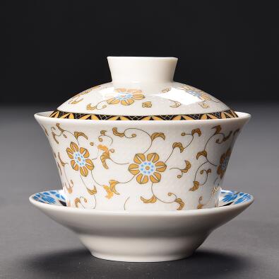 Dehua White Porcelain Gaiwan China Hand Painted Te... – Vicedeal