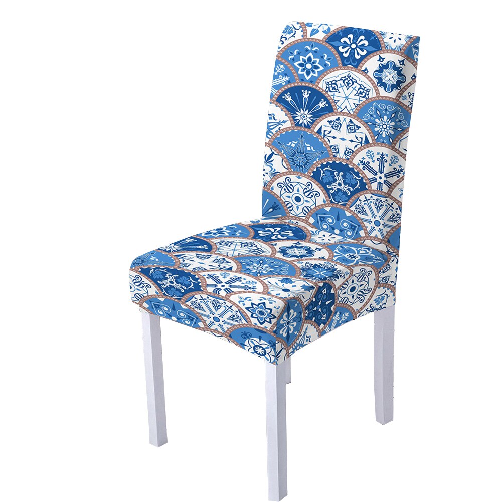 Bohemian Mandala Spandex Chair Cover for Dining Ro... – Grandado