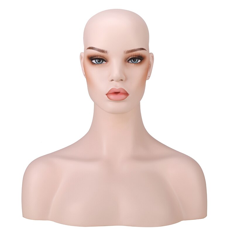 Three Skin Female Firberglass Mannequin Head Model... – Vicedeal