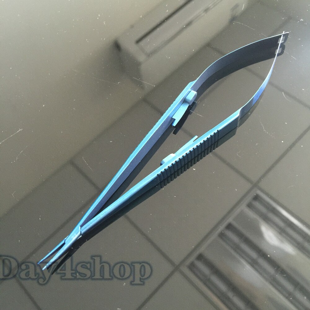 Titanium Castroviejo Needle Holder curved Ophthalm... – Grandado