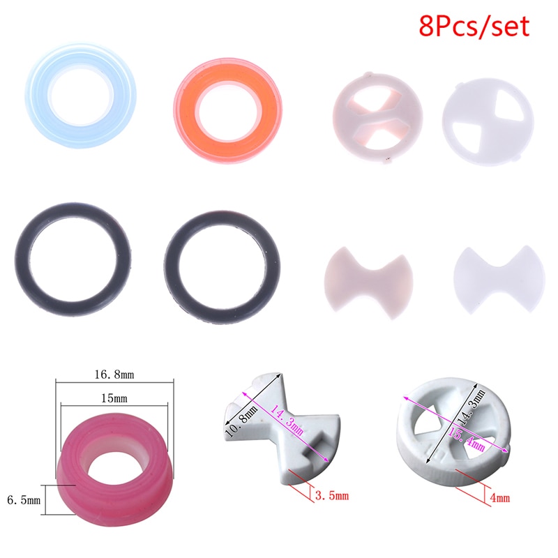 8Pcs/set Ceramic Disc Silicon Washer Insert Turn R... – Grandado