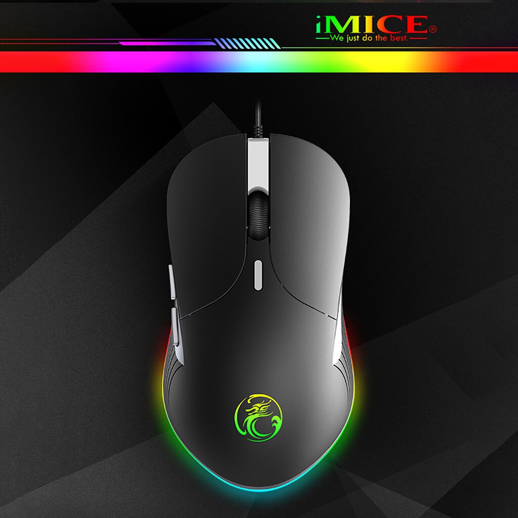 IMICE X6 6400DPI USB Wired Backlit Optical Mouse E... – Grandado