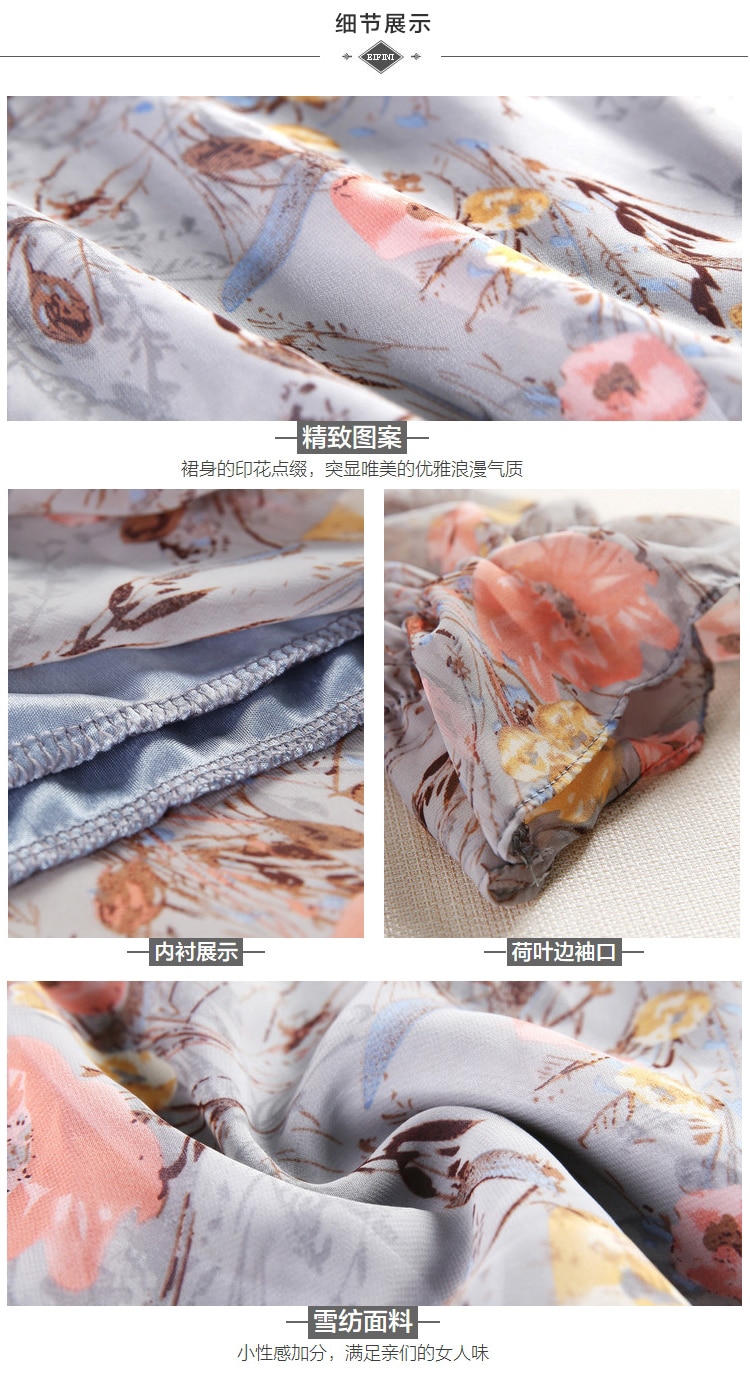 summer girls chiffon dresses floral kids teenage c... – Grandado