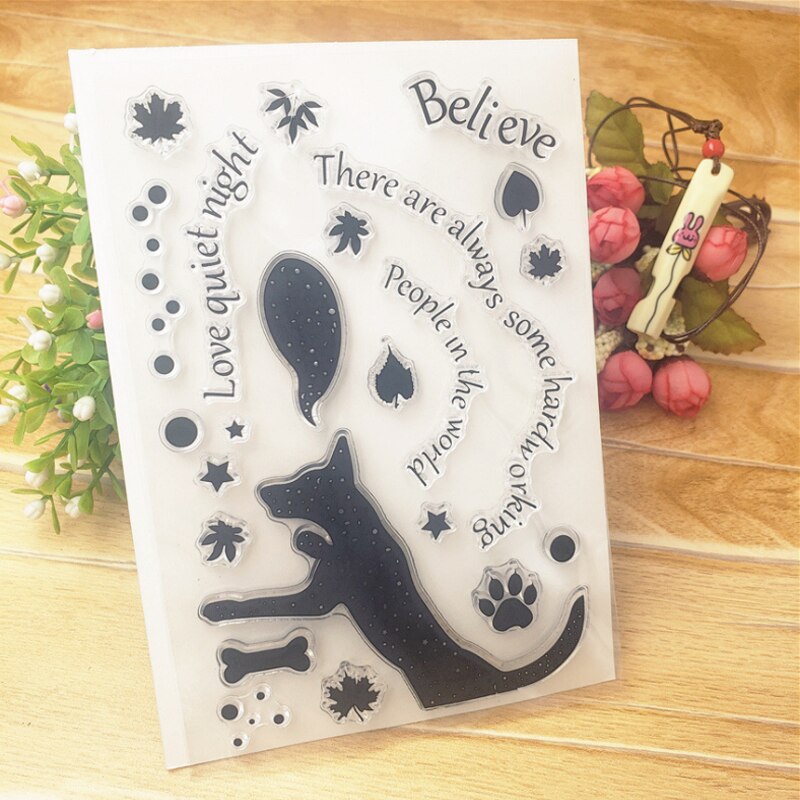 Silhouette Dog Transparent Clear Silicone Stamp Se... – Grandado