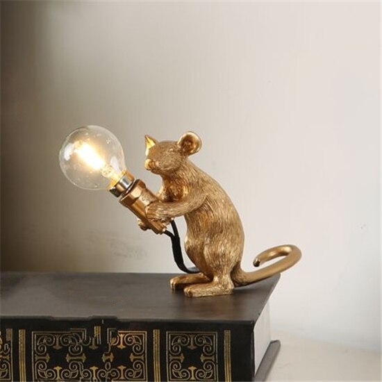 Modern Mini Resin Mouse LED Table Lamps for Living... – Grandado