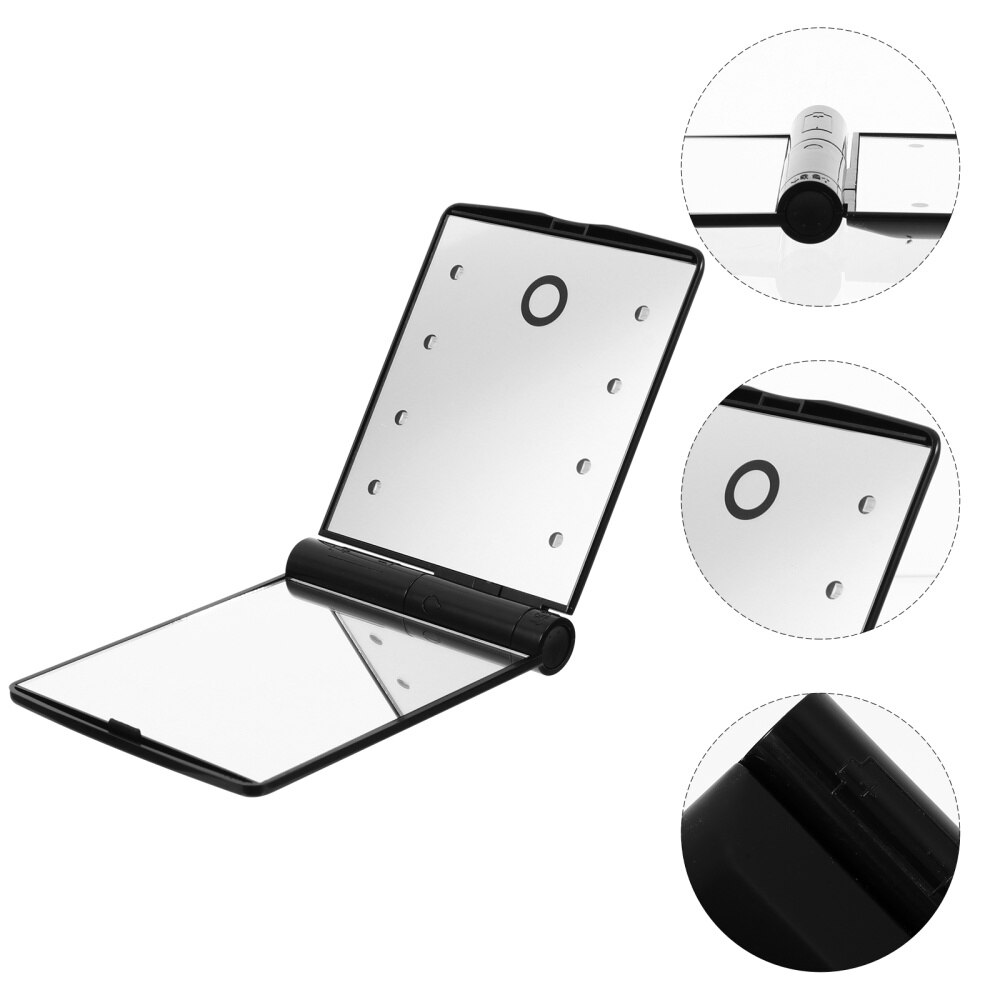 Led Make-Up Spiegel Compact Opvouwbare Reizen Draa... – Grandado