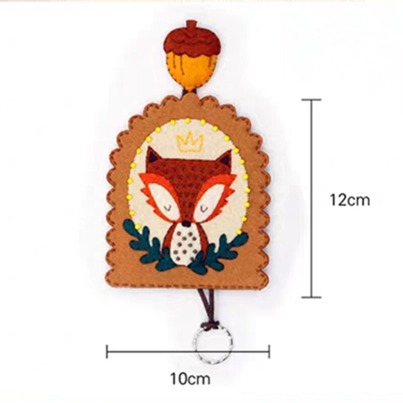 Key Chain Fox Felt Toy Craft Sets Felt Fabric Hand... – Grandado