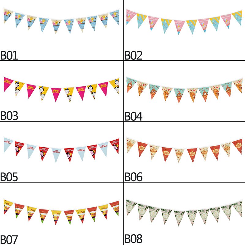 1 Set Cartoon Papier Gors Vlaggen Banner Dieren Gu... – Grandado