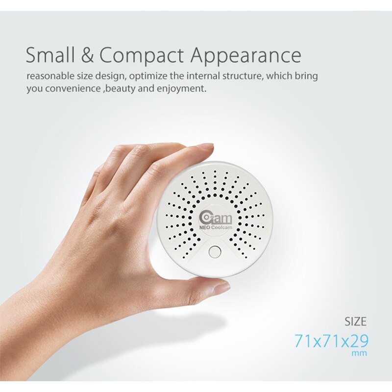 NEO COOLCAM NAS-SD01W 2-in 1 Smart WiFi Smoke Dete... – Vicedeal