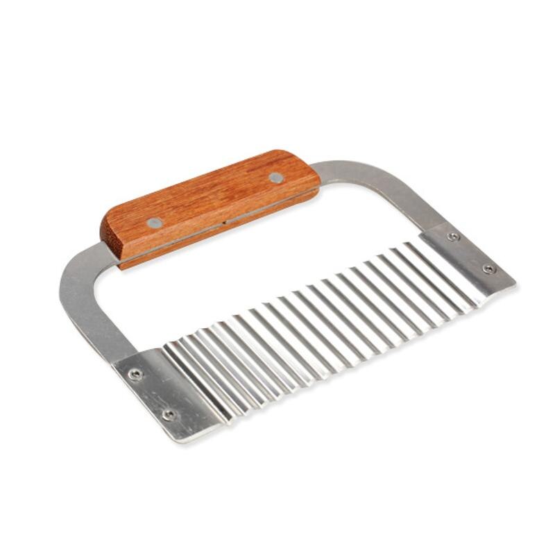 Hardwood Handle Crinkle Wax Vegetable Soap Cutter ... – Grandado