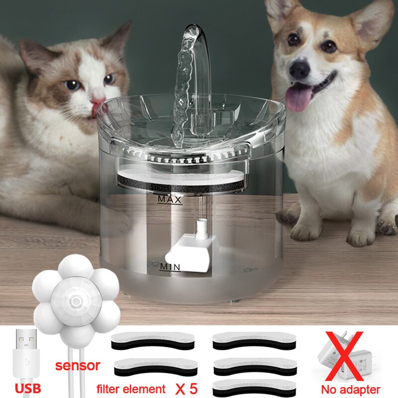 Smart Cat Water Fountain Automatic Filter Water Di... – Vicedeal