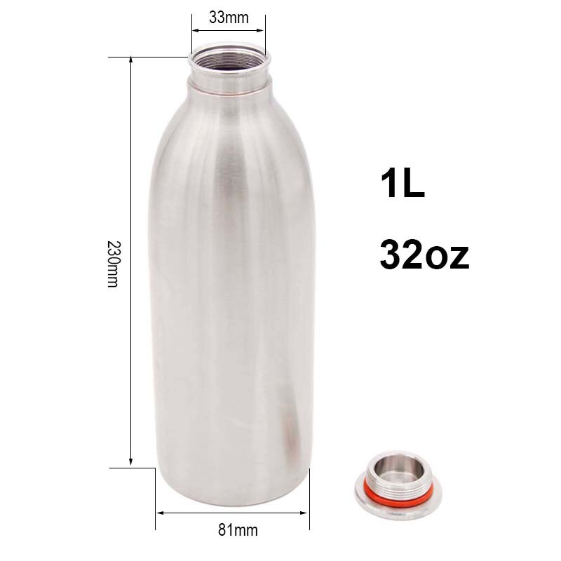 32oz/1l fat stil growler med mini fat lock enkelvä... – Vicedeal