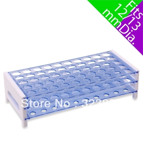 Plastic Test Tube Rack for 12/13mm Tubes, Holds 50... – Grandado
