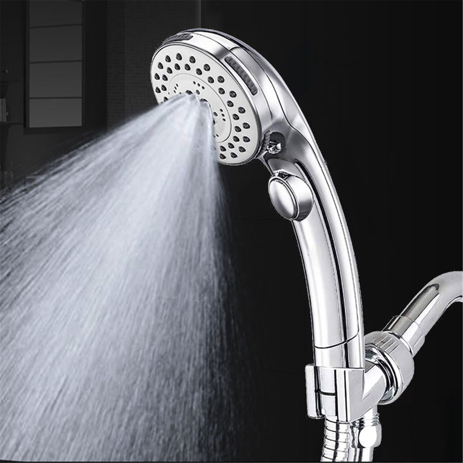 5-Mode Universele Douchekop Met Slang Chrome Plati... – Vicedeal