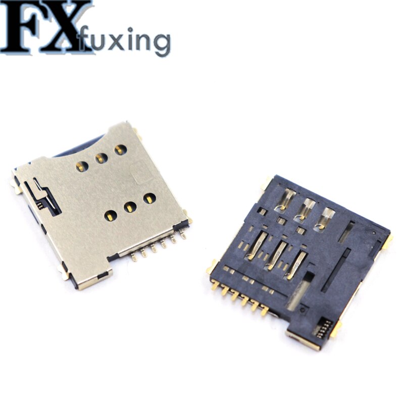 10pcs SIM Card Slot Micro SIM 6P 6-Pin Card Holder... – Grandado