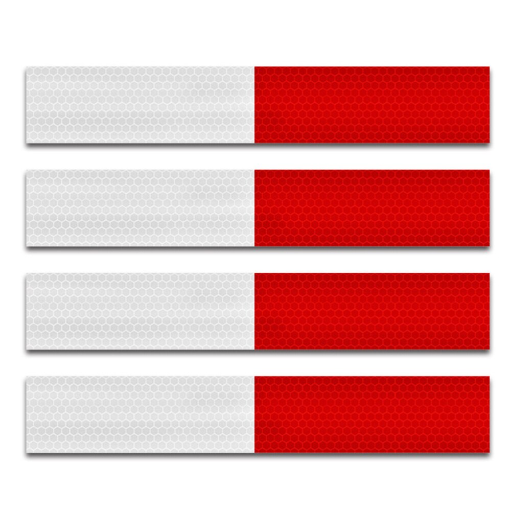 10pcs Truck Reflective Mark Sticker White and Red ... – Grandado