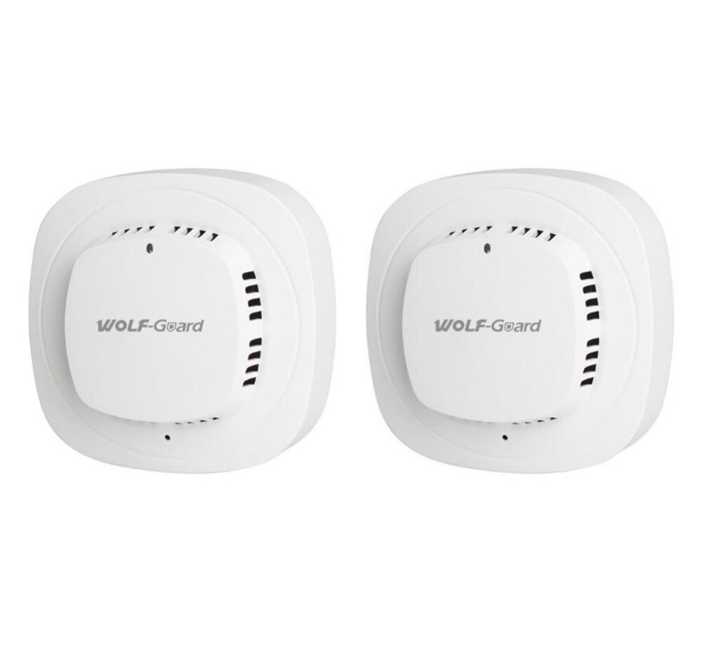 2 x Wolf-Guard Wireless Smoke Detector Photoelectr... – Vicedeal
