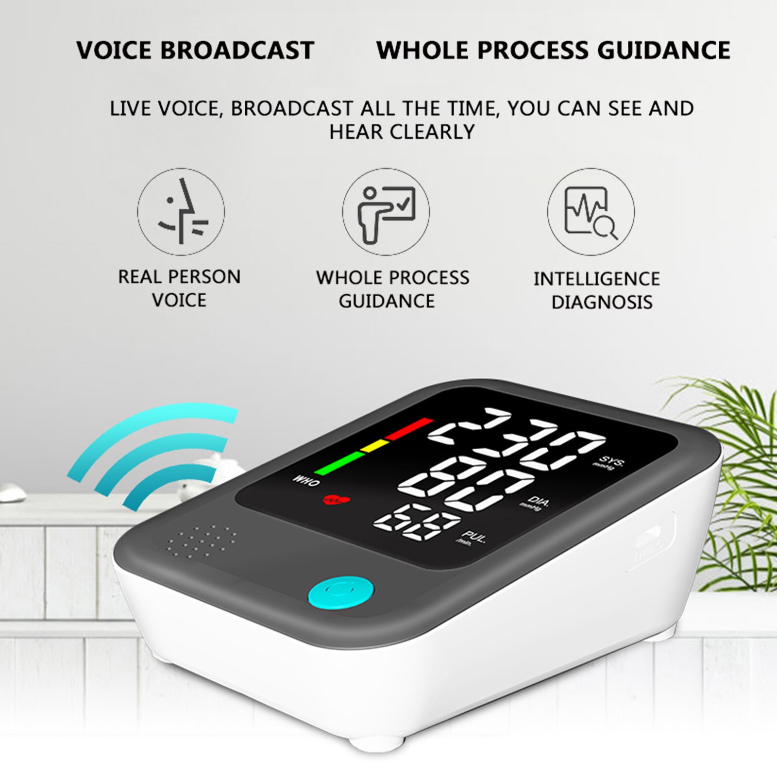 Andon Digital Blood Pressure Monitor Smart Heart R... – Grandado