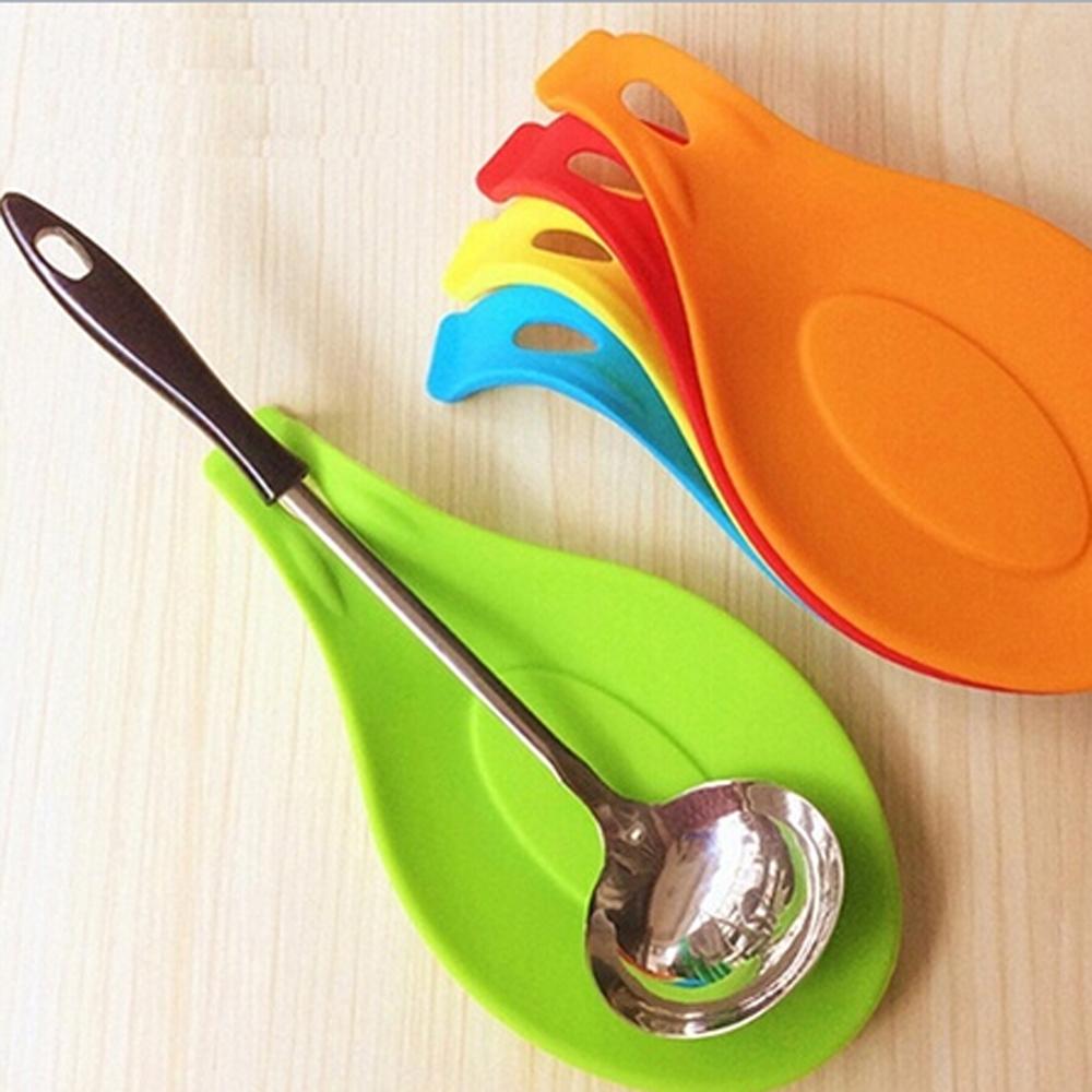 1pc lepelmat siliconen lepel rust pad voor spatel ... – Vicedeal