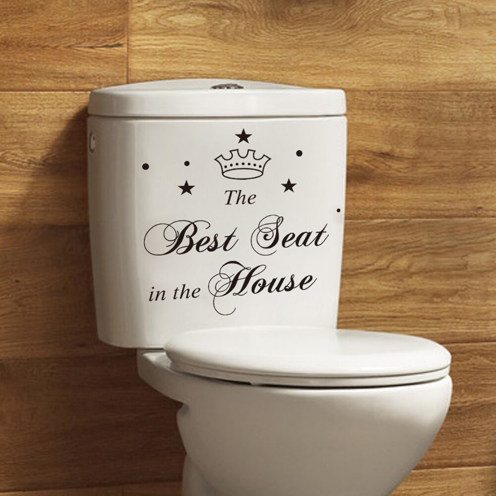 best seat Toilet Decal Vinyl For Shop Office Home ... – Grandado