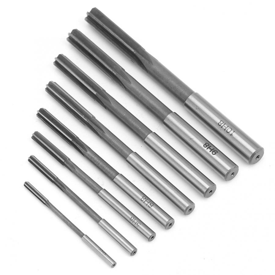 8 pcs Frezen Ruimer HSS H8 Rechte Schacht Machine ... – Vicedeal