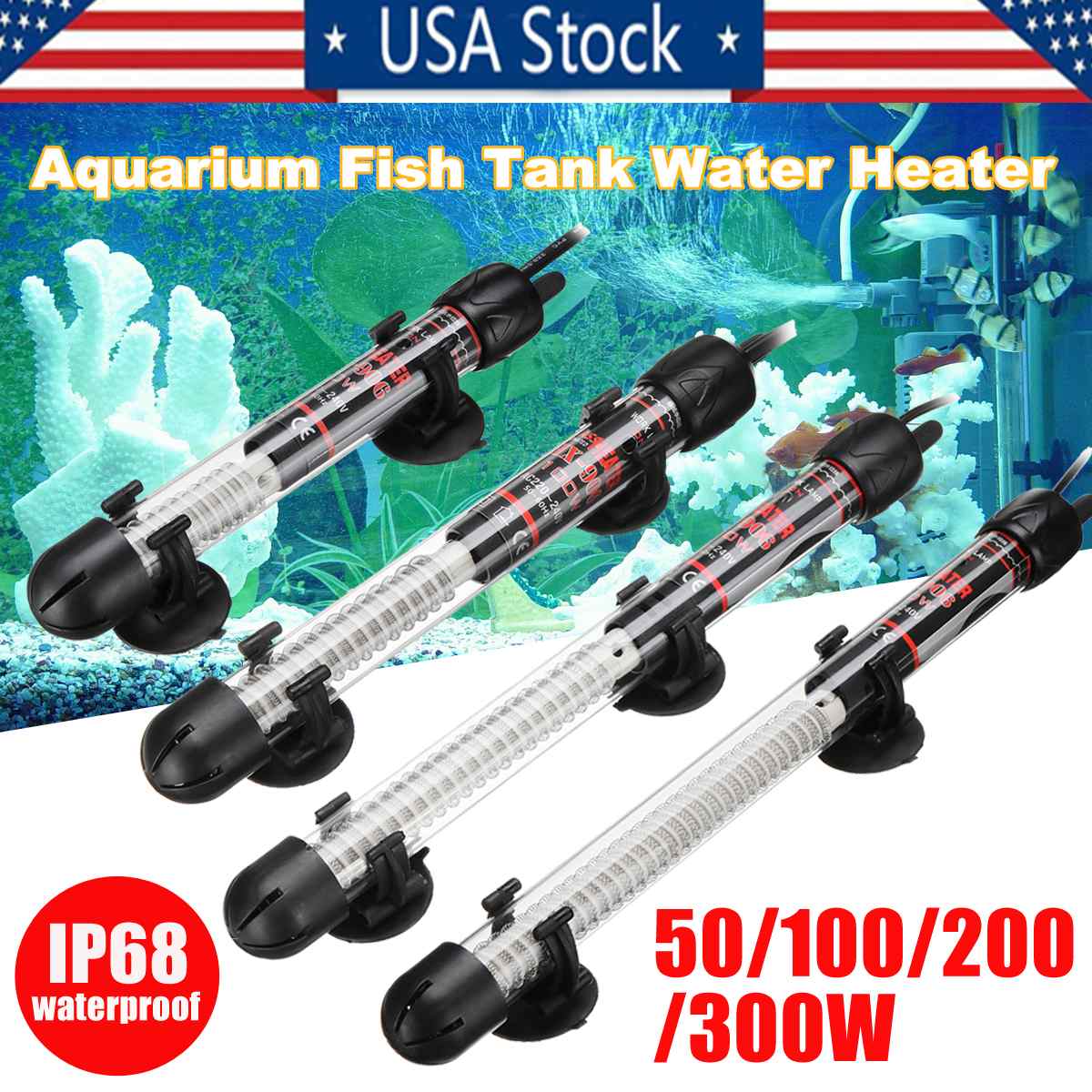 220V Adjustable Temperature Thermostat Heater Rod ... – Vicedeal