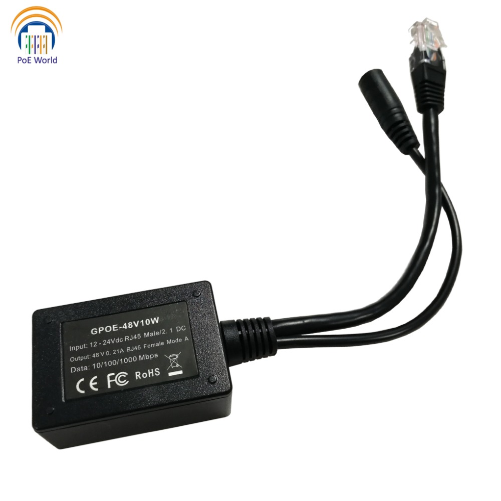 PoE Converter 1000mbps POE Splitter Input 10-30V O... – Vicedeal