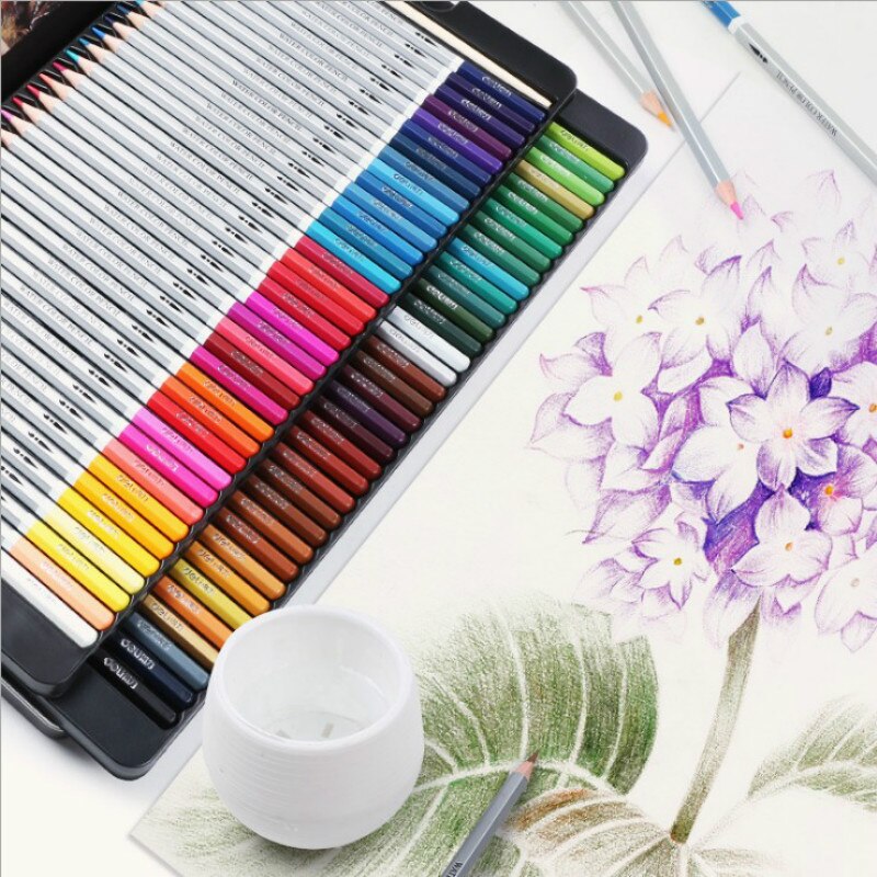 Color Watercolor Pencil Box Set Cyan Colores Crayo... – Grandado