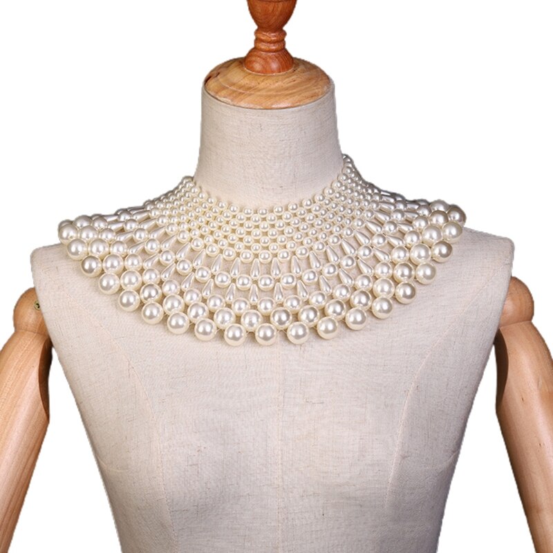 Jewelry Bib Choker Necklace Hollow Out Woven Water... – Vicedeal