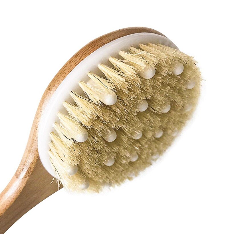Body Bath Brush Natural bamboo long handle brush B... – Grandado