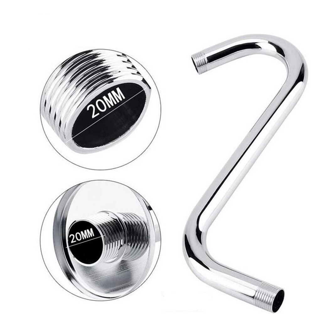 20cm 8Inch S-Curved GooseNeck Shower Arm Durable S... – Grandado