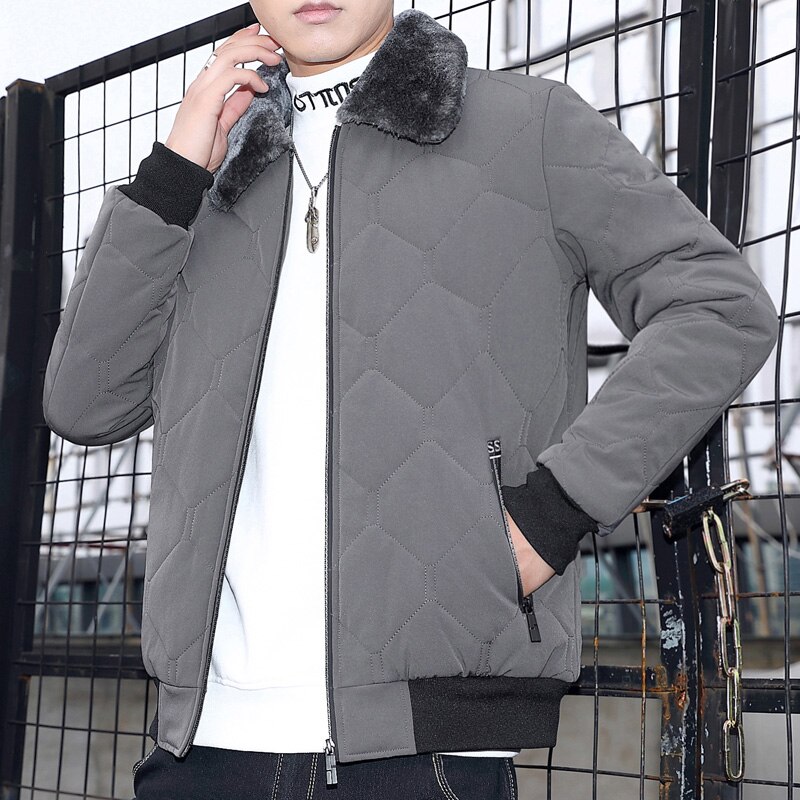 men's cotton-padded jacket cotton-padded jacket la... – Grandado