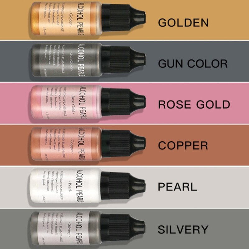 6 Kinds Colors Resin Molds Crafts Starter Kit Meta... – Grandado