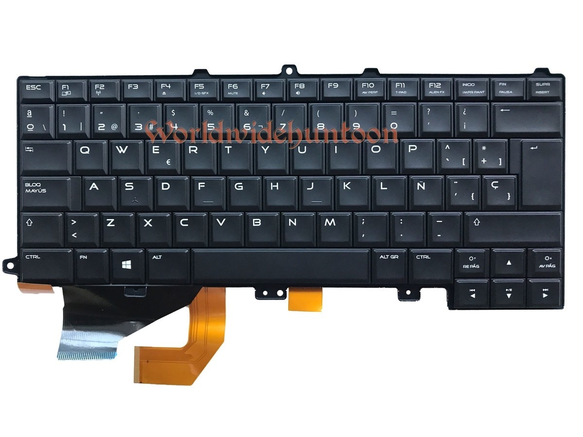 Spanish Laptop Keyboard for Dell Alienware M14X R3... – Vicedeal