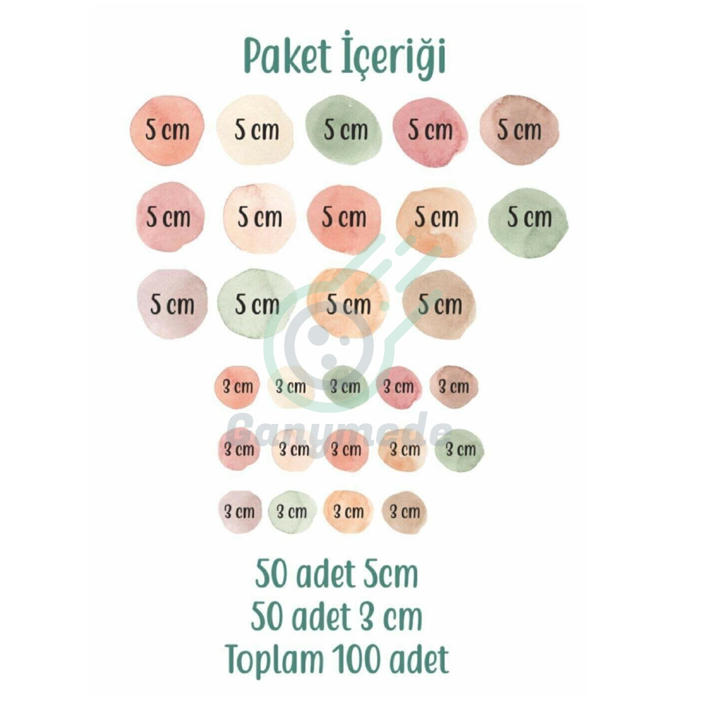 5 En 3 Cm Natuur Aquarel Stip Kinderkamer Muur Sti... – Vicedeal