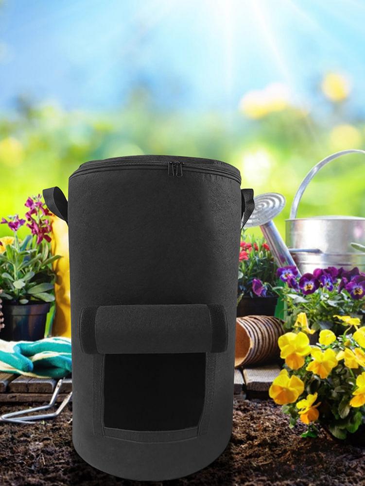 33 Gallons Durable Garden Yard Compost Bag With Li... – Grandado