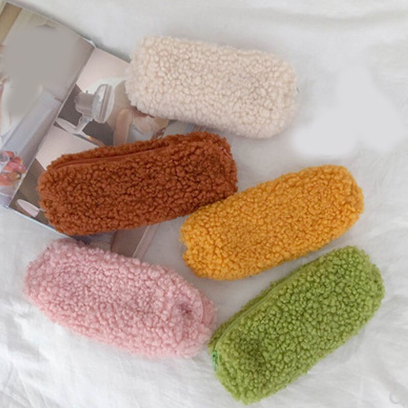 1PC Kawaii Soft Fluffy Pencil Bag Plush Pencil Cas... – Grandado