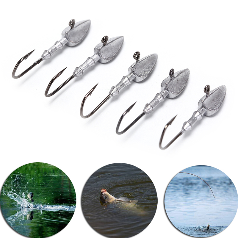 5 stycken jigg blyhuvud krokar bly jigg krokar 3.5... – Grandado