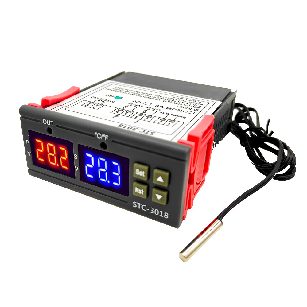 Termostato Digital LED de STC-3018, controlador de... – Grandado