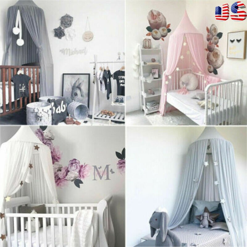 Princess Bed Canopy Mesh Crib Canopy Reading Book ... – Grandado