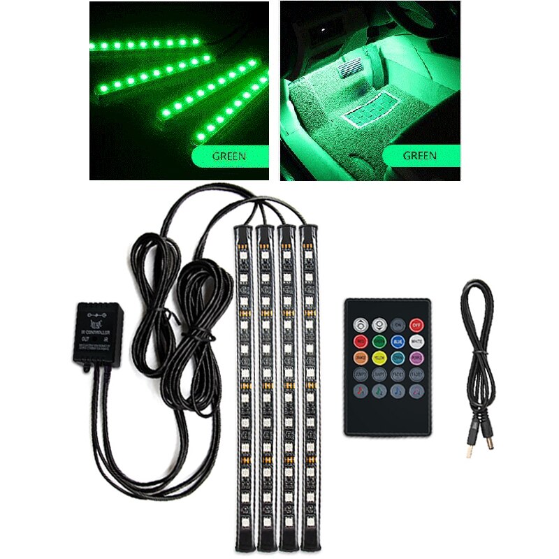 LED Car Foot Light Ambient Lamp With USB Wireless ... – Grandado