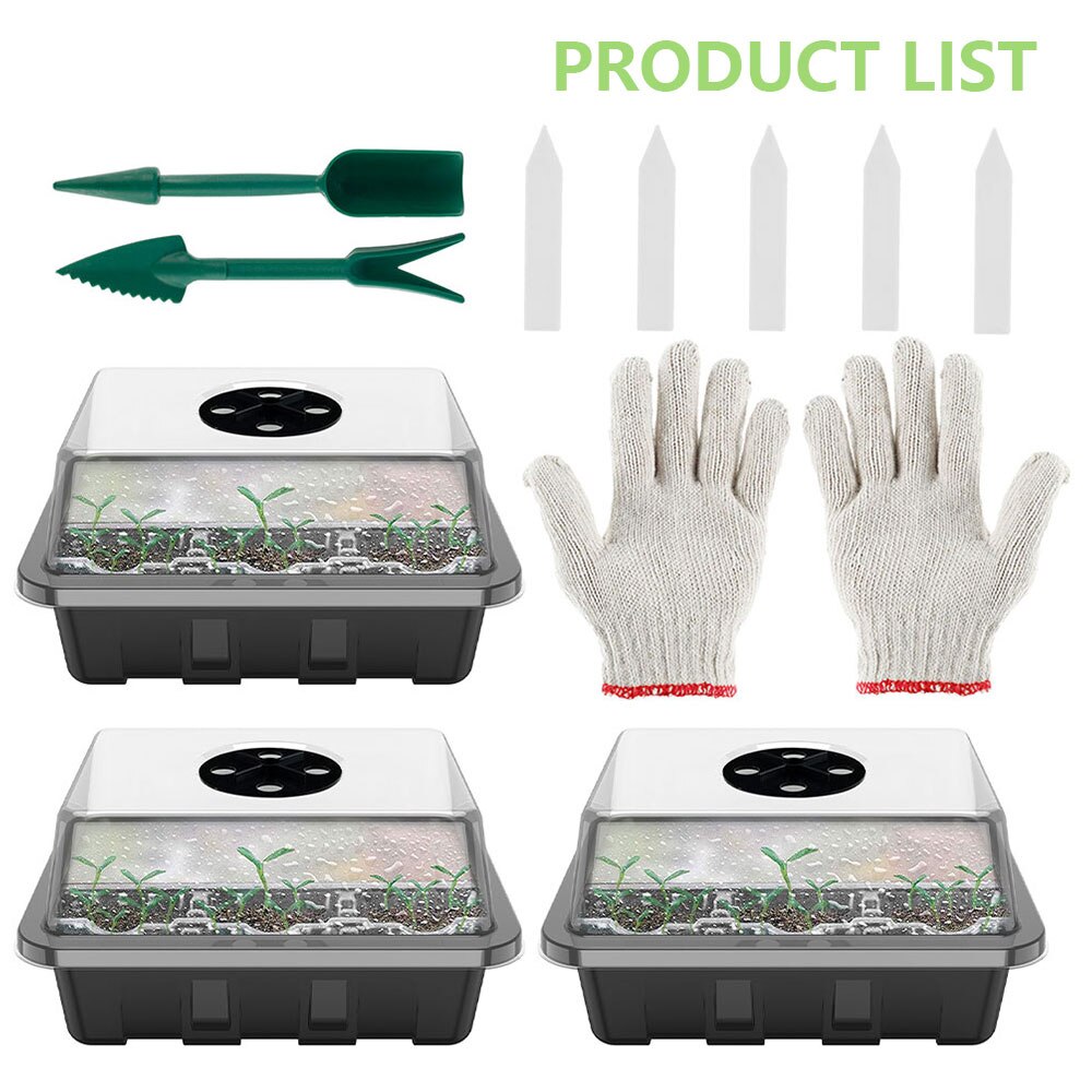 3/5pcs 12 Cells Hole Plant Growing Box Nursery Pot... – Vicedeal
