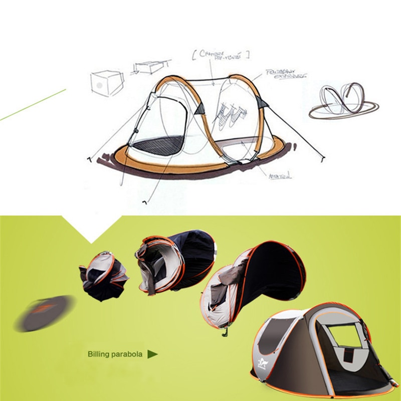 2-3 People Throw Tent Outdoor Automatic Tents Doub... – Grandado