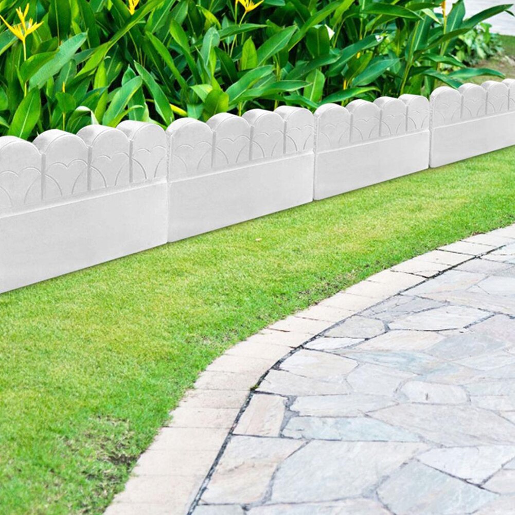 Quaint Garden Edging Mold DIY Plastic Flowerbed Co... – Grandado
