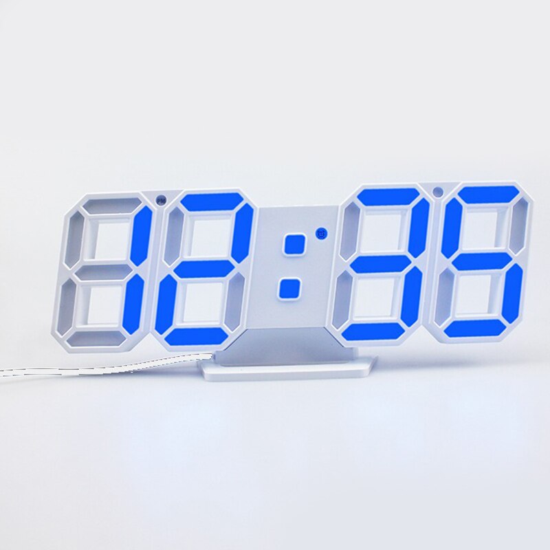 3D LED Digitale Wanduhr Datum Zeit Celsius Nachtli... – Grandado